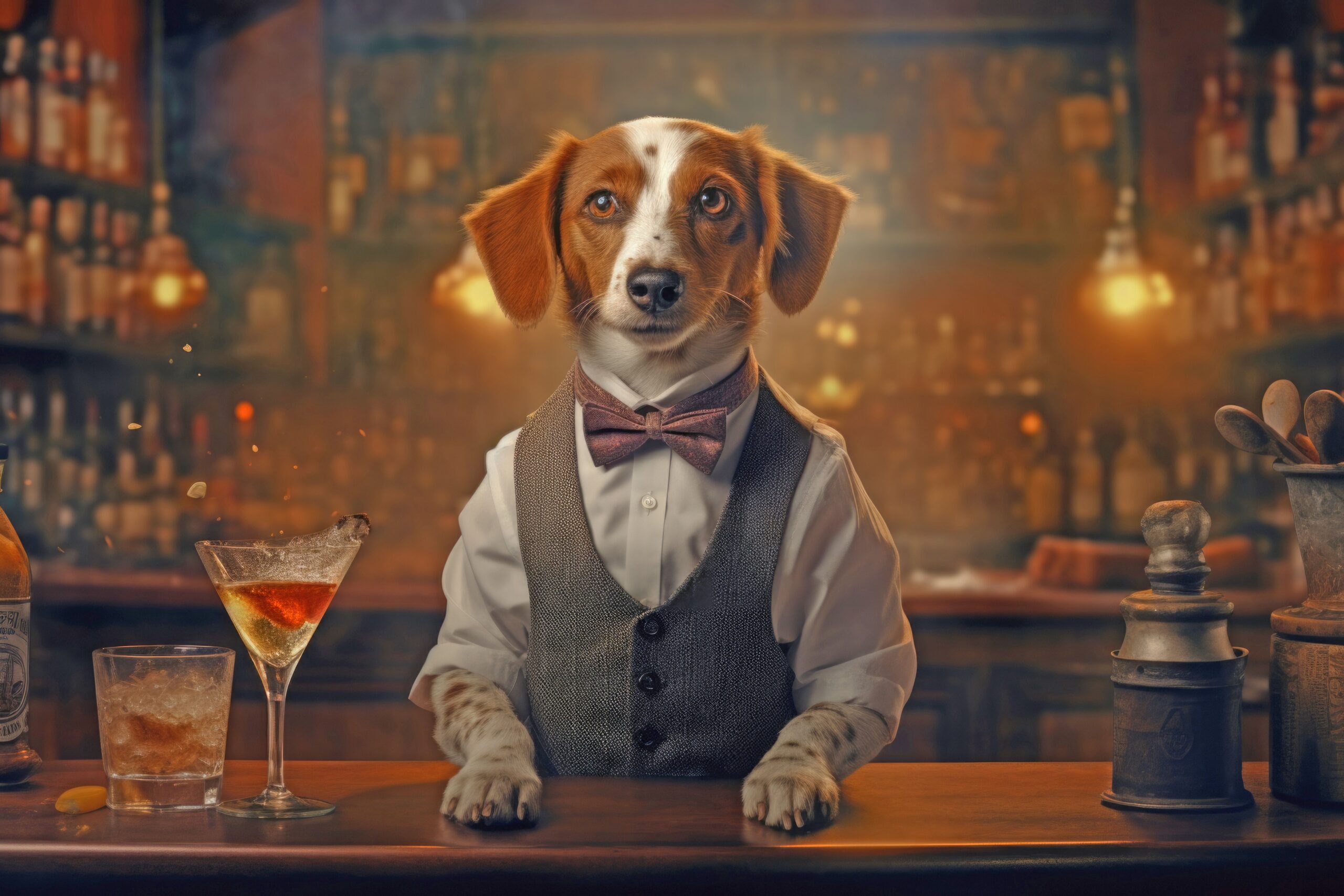 dog at a bar | Spartanburg Humane Society